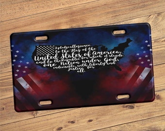 Patriotic License Plate - Etsy