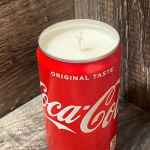 Coke Soy Candle - Hand Poured Coca Cola Soda Can Candle - Custom ...