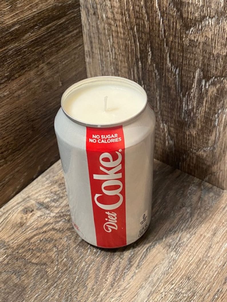 Diet Coke Soy Candle Hand Poured Diet Coca Cola Soda Can - Etsy