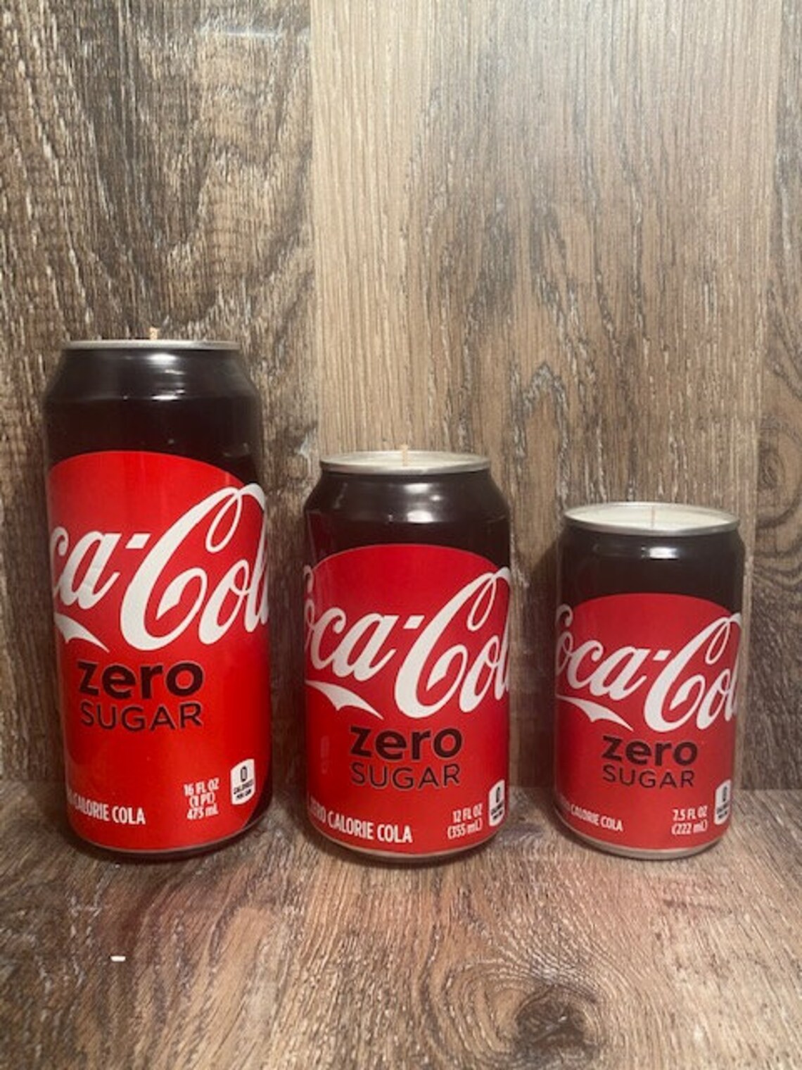 Coke Zero Sugar Soy Wax Candle - Coca Cola Soda Can Candle - Coke ...
