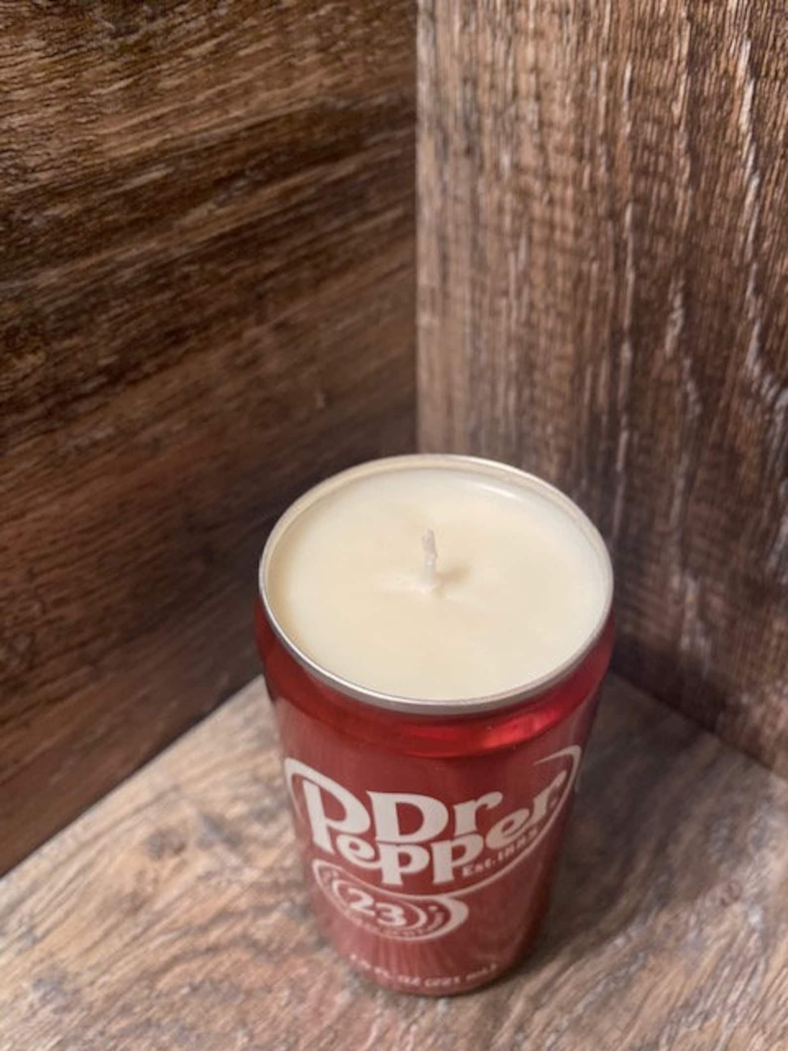 Dr Pepper Soy Candle Hand Poured Dr Pepper Soda Can Candle Custom ...