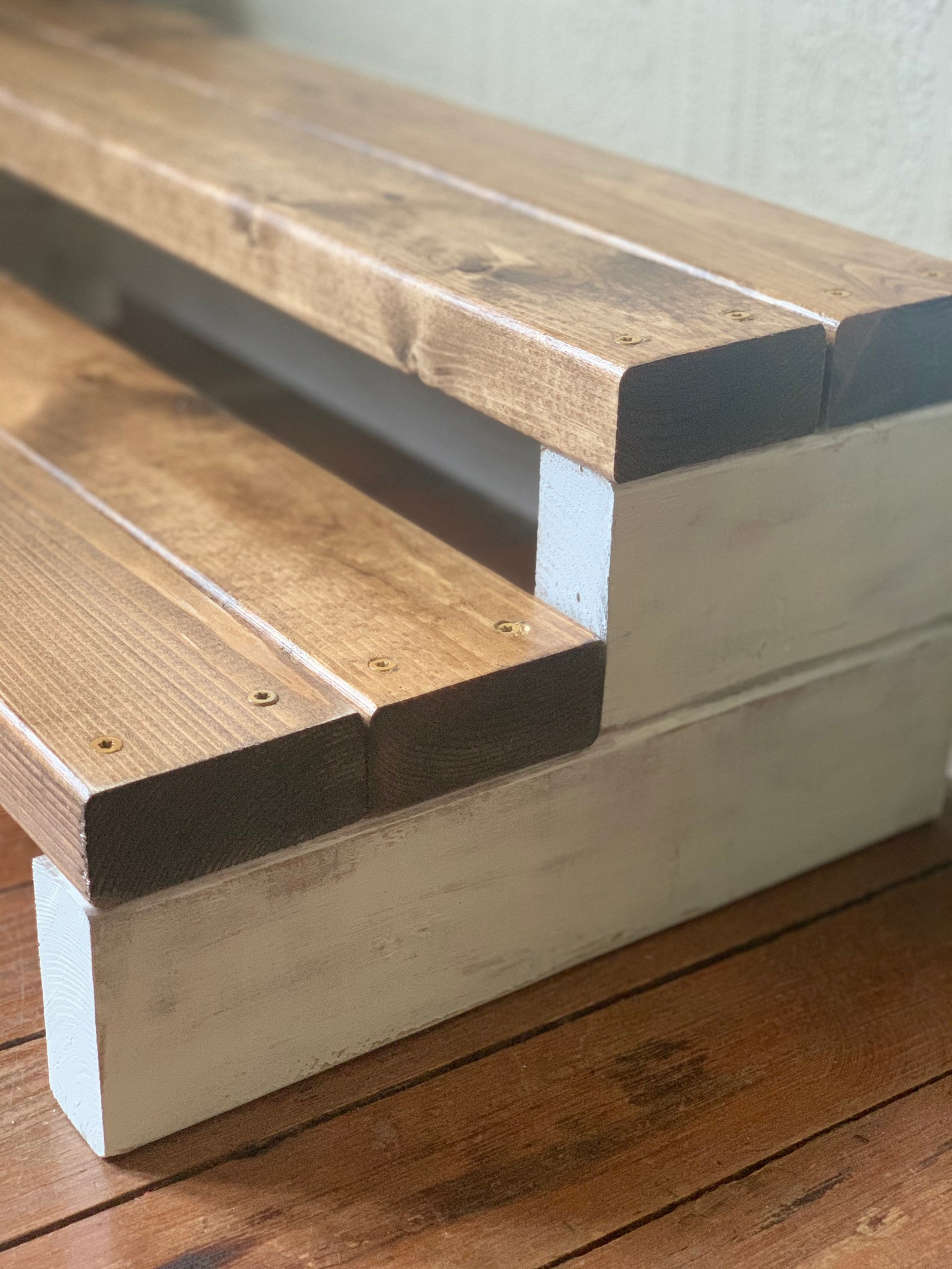 Double/double Farmhouse Step Stool - Etsy