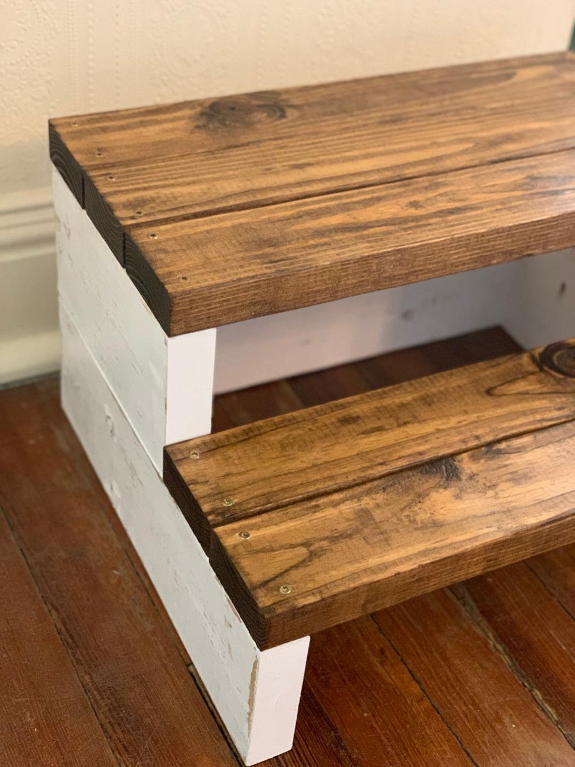 2 Step Farmhouse Stool - Etsy