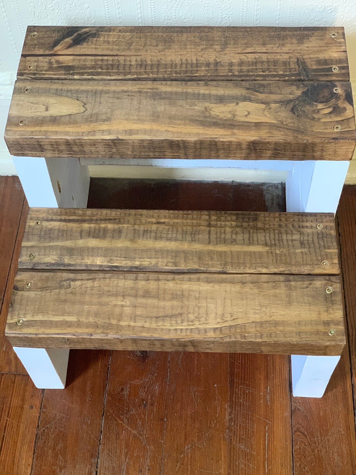 Xtall Farm House Two Step Step Stool | Etsy