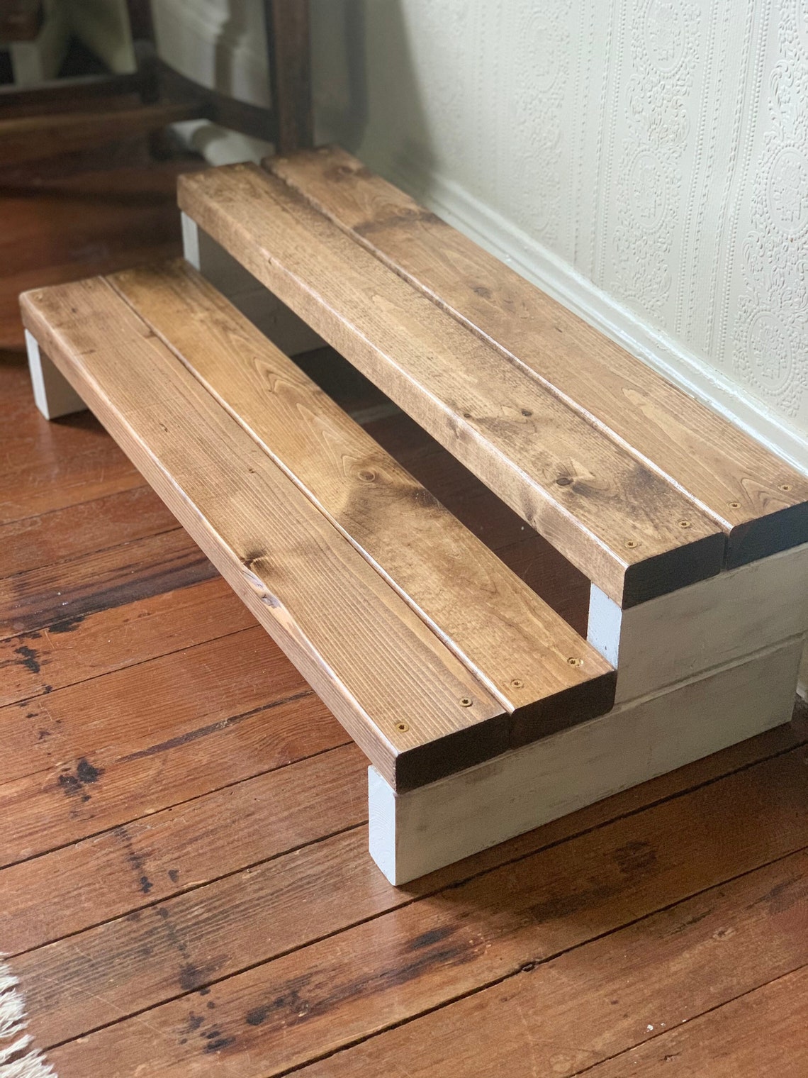 Double/double Farmhouse Step Stool - Etsy