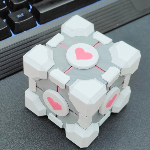 Portal Companion Cube LED Light-up Gift Box Decor Gaming - Etsy