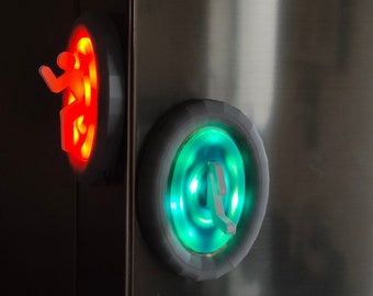 Pair of Portal 3D Light up LED Pop Out Wall Decor / Art / | Etsy UK