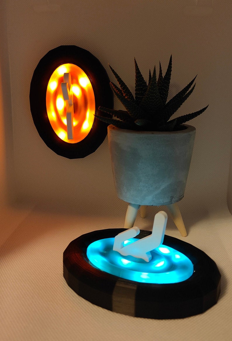 Pair of Portal 3D Light up LED Pop Out Wall Decor / Art / - Etsy UK