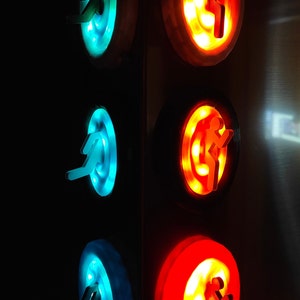 Pair of Portal 3D Light up LED Pop Out Wall Decor / Art / Plates ...