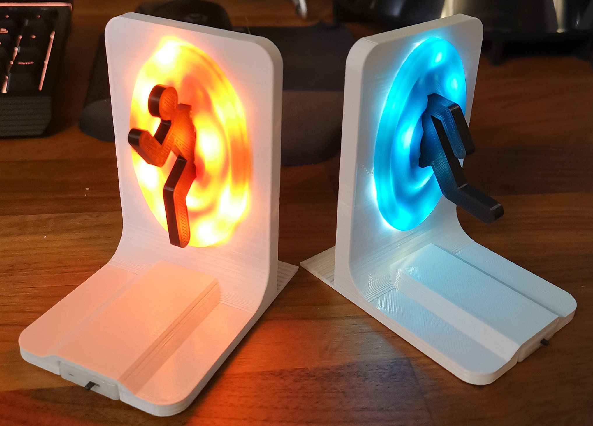 Pair of LED Light up Portal Bookends portal 2 Aesthetic - Etsy