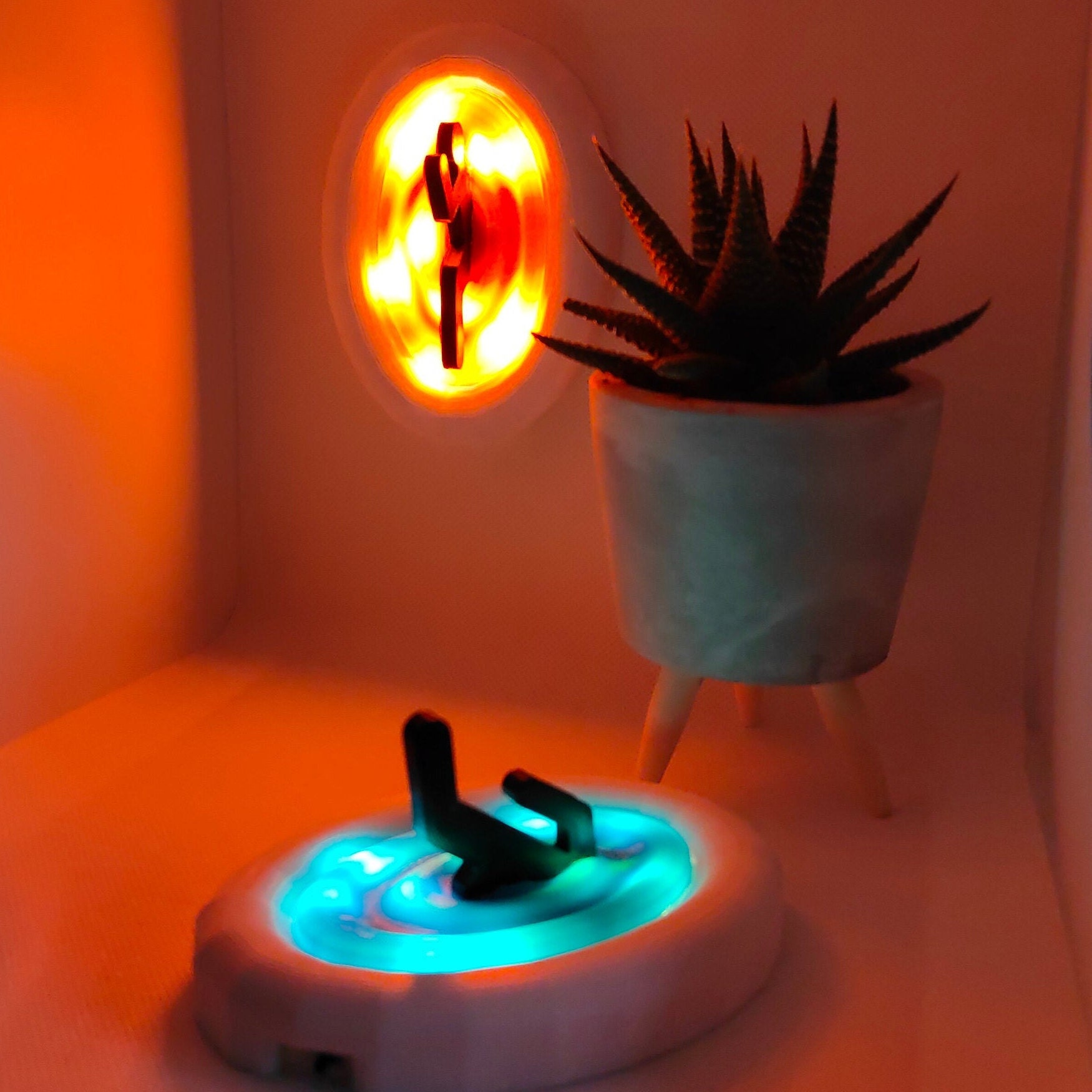 Pair of Portal 3D Light up LED Pop Out Wall Decor / Art / | Etsy UK