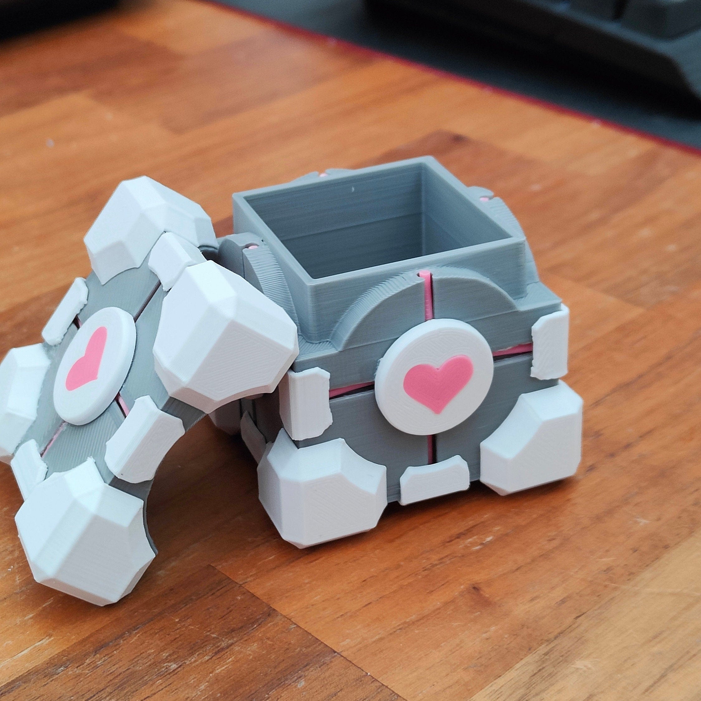 Portal Companion Cube Gift Box Ring Box Decor Gaming Prop - Etsy