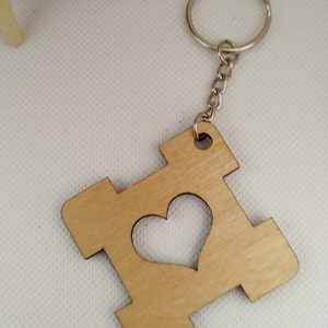Portal Themed Wooden Keyrings - Companion Cube - Luggage Tag - Laser ...