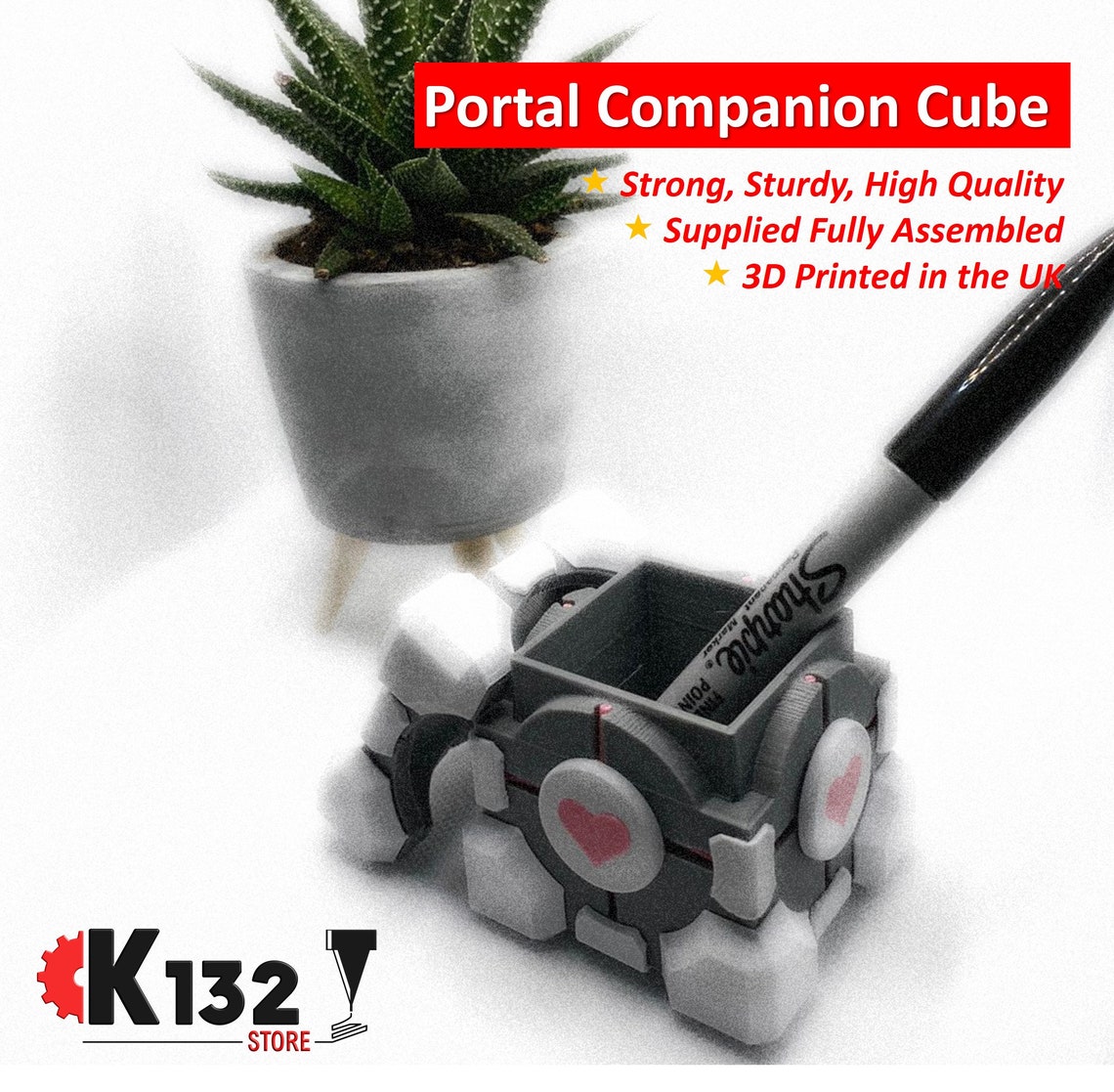 Portal Companion Cube Gift Box Ring Box Decor Gaming Prop - Etsy