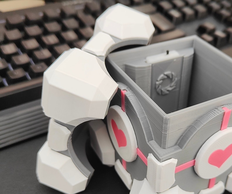 Portal Companion Cube LED Light-up Gift Box Decor Gaming - Etsy