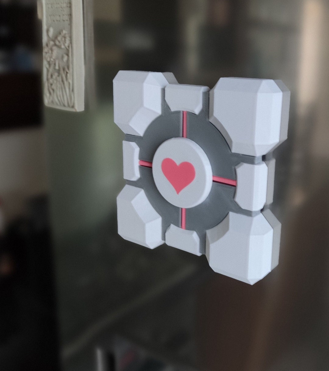 Large Portal Companion Cube - Wall Decor / Art / Magnets - 11.5 Cm - Etsy