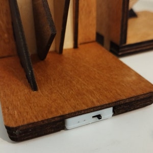 LED Art Deco Bookends - Style 2 - Wooden Contemporary, Aesthetic and ...