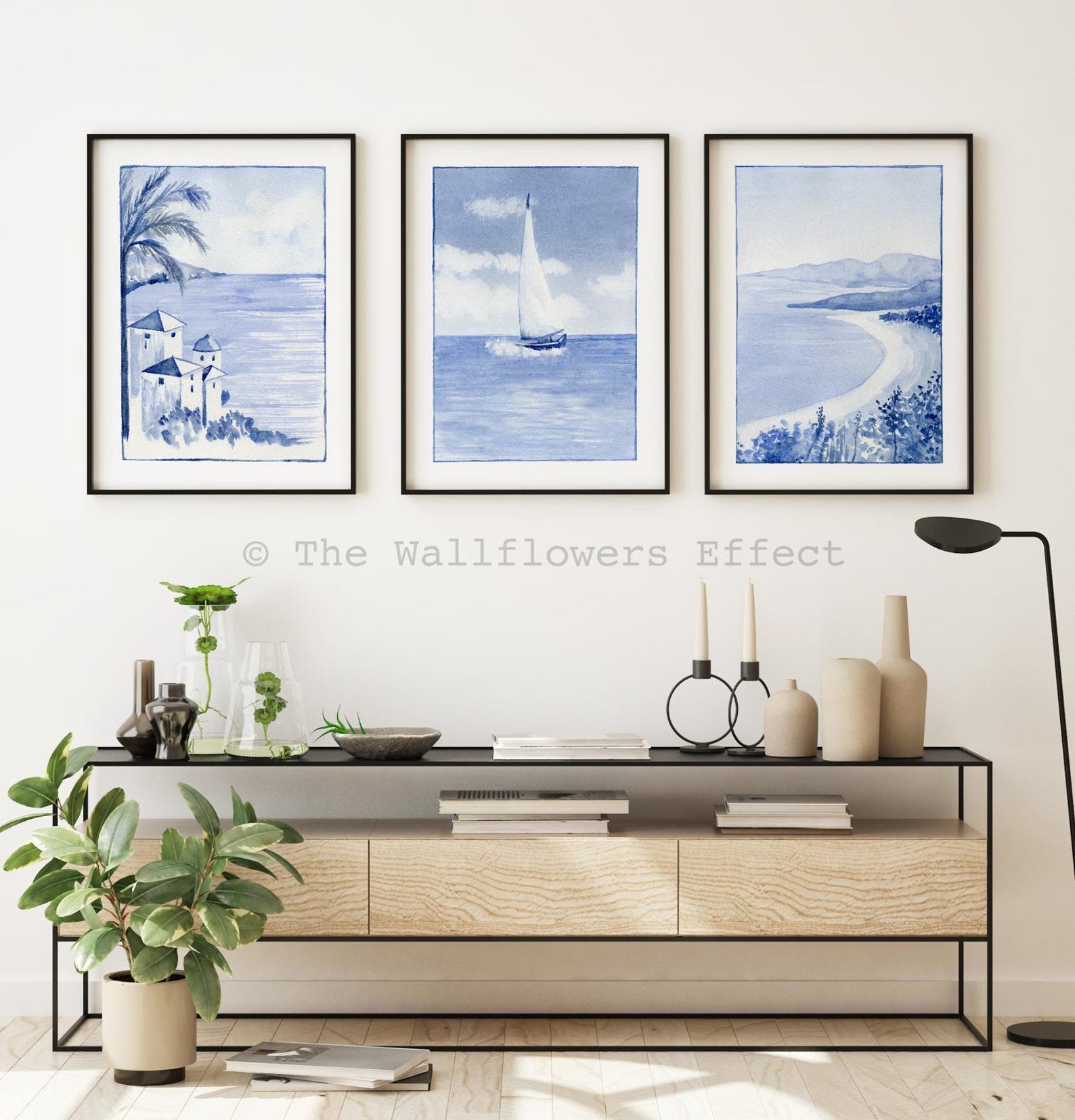 Sea Prints, Sailboat Prints, Mediterranean Prints, Navy Blue Wall Art ...