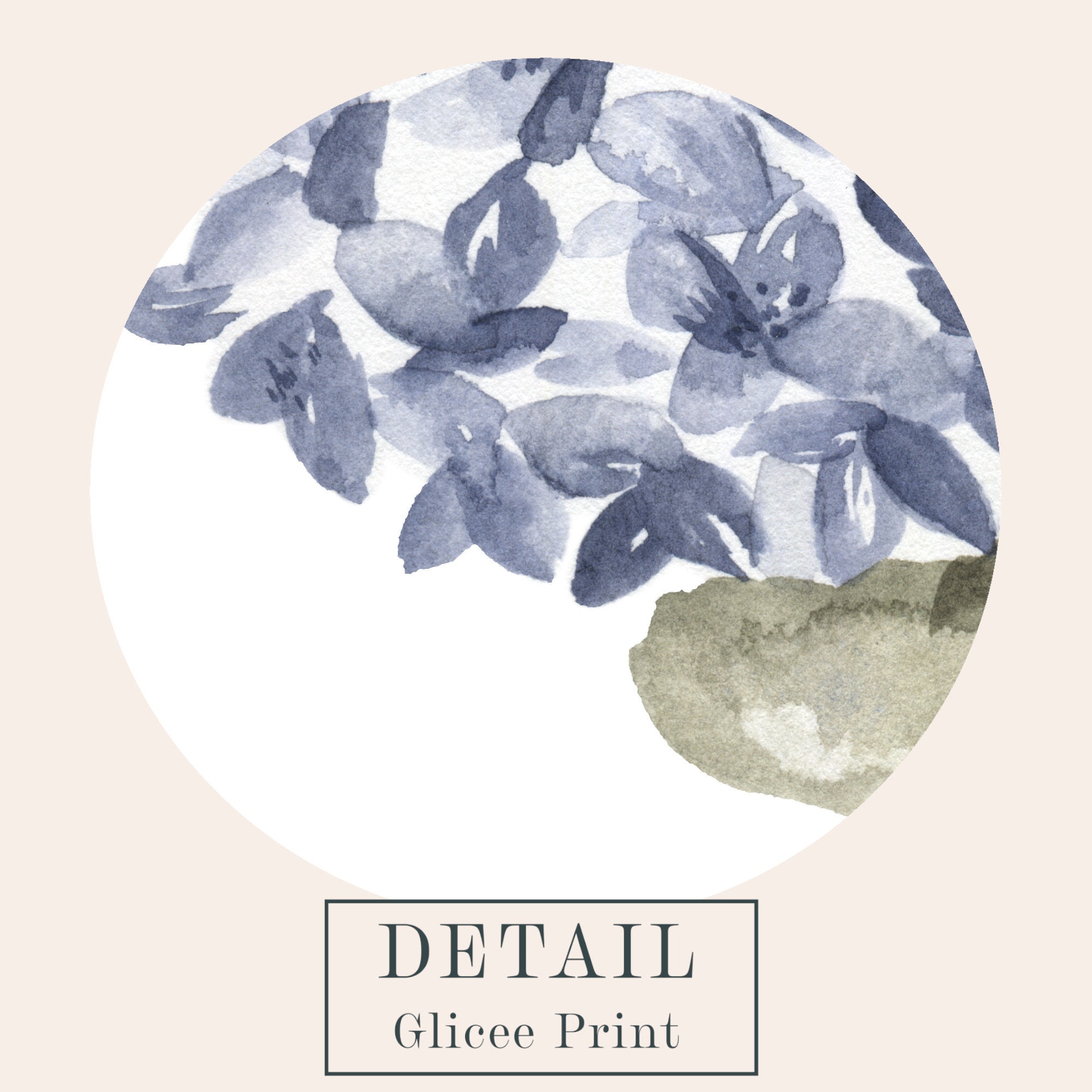 Blue Hydrangea Wall Art, Set of 3 Prints, Minimalist Wall Decor ...