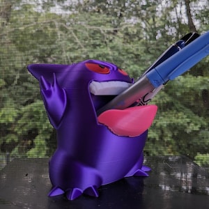 Gengar 3d Printed Pen Holder - Pokemon - Metallic Shine - Etsy