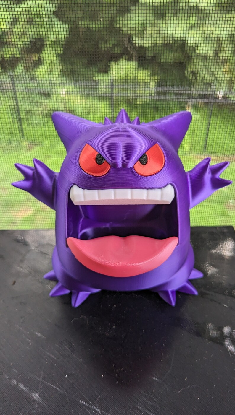 Gengar 3d Printed Pen Holder - Pokemon - Metallic Shine - Etsy