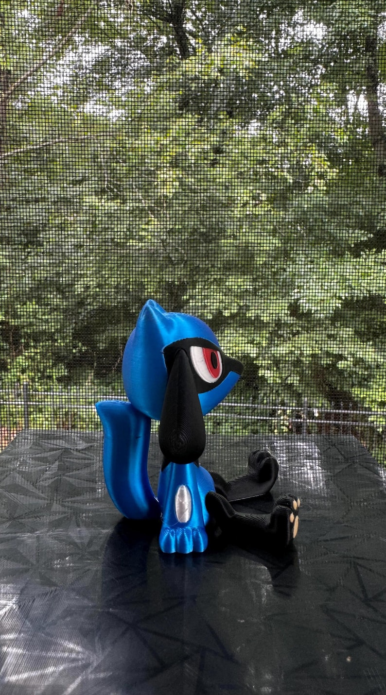 Riolu 3d Print COLORED 3 Inches Tall - Pokemon - Metallic Shine - Etsy