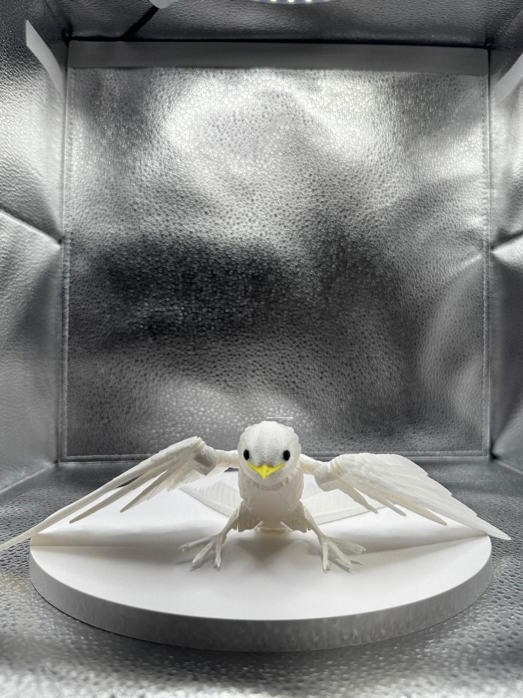White Sparrow 3D Print - Metallic Shine - Etsy