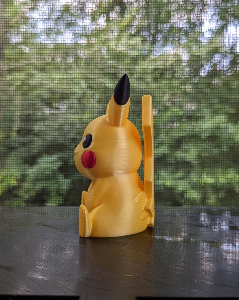Pikachu 3d Print COLORED 3 Inches Tall Pokemon Metallic Shine - Etsy