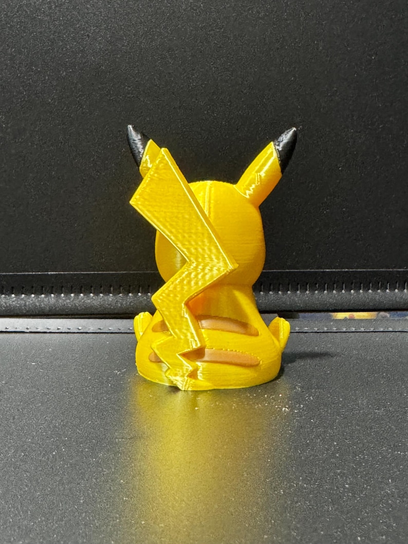 Pikachu 3d Print COLORED 3 Inches Tall - Pokemon - Metallic Shine - Etsy