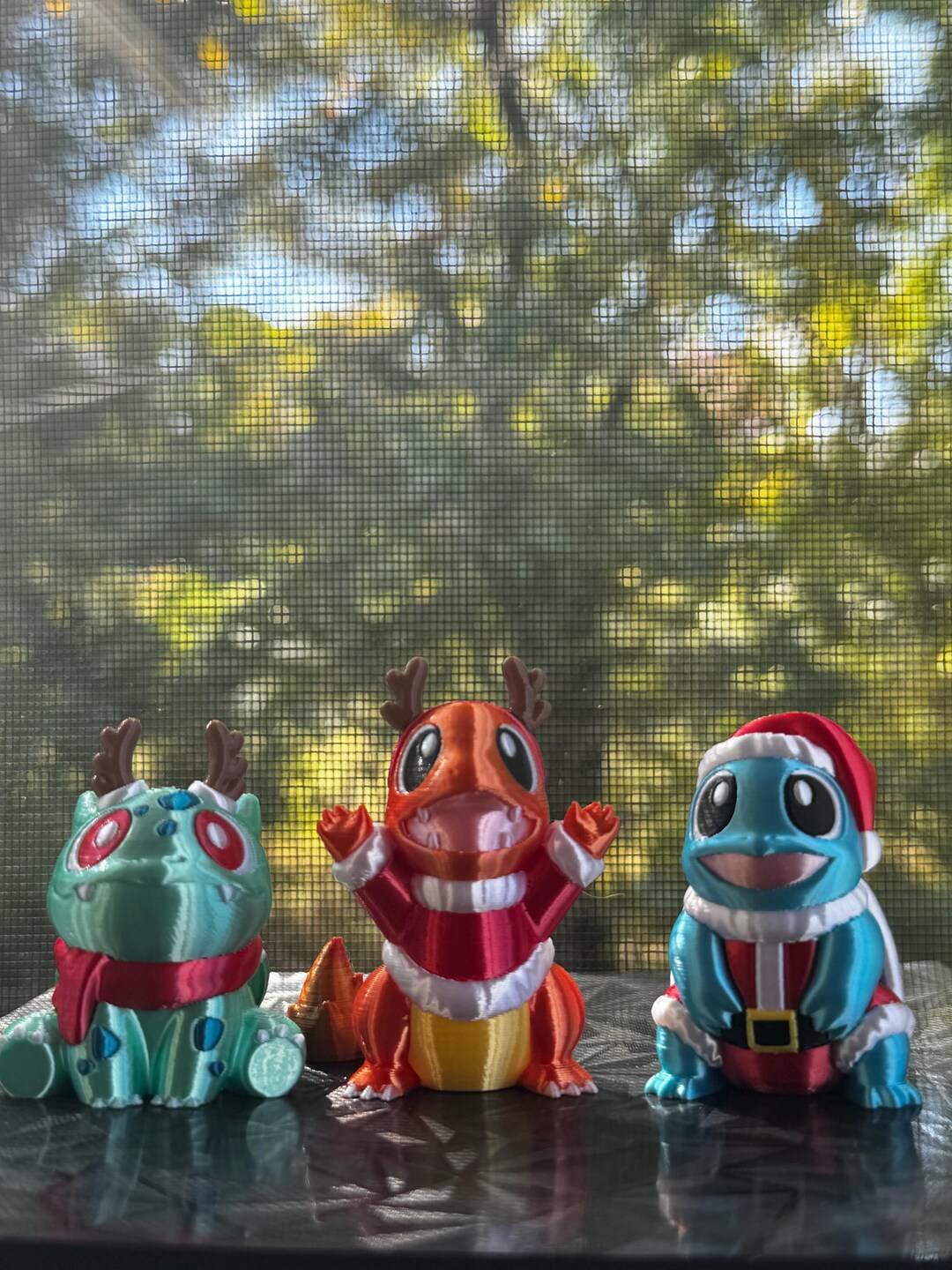 Bulbasaur, Charmander, and Squirtle Christmas Tree Ornaments 3d Print ...