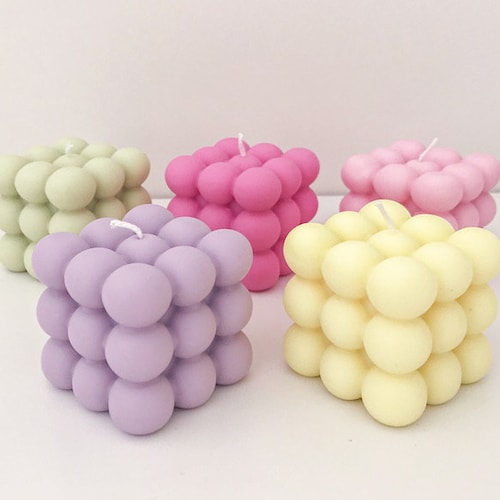 Bubble Cube Candle - Etsy