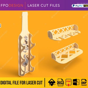 Estante De Vino Archivos Corte Laser Soporte De Botella De Vino Estante De Vino De Pared 3 ...