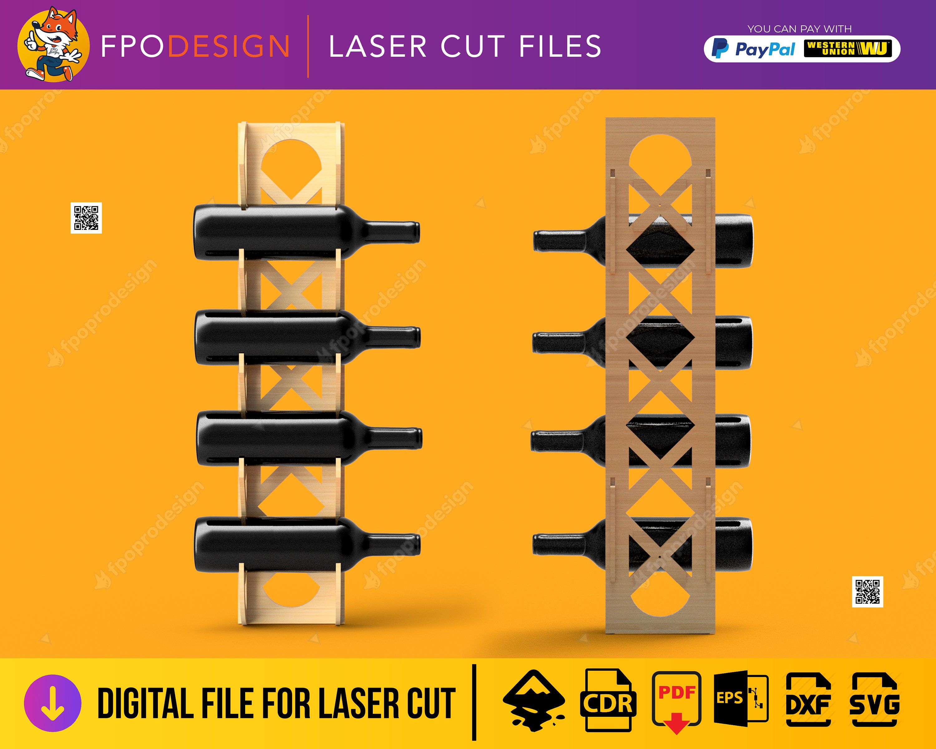 Estante De Vino Archivos Corte Laser Soporte De Botella De Vino Estante De Vino De Pared 4 ...