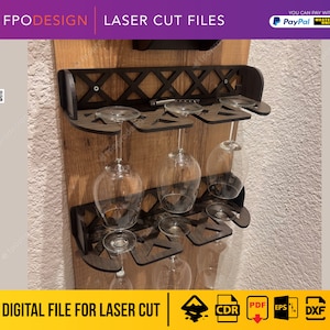 Estante De Vino Archivos Corte Laser Soporte De Botella De Vino Estante De Vino De Pared 3 ...