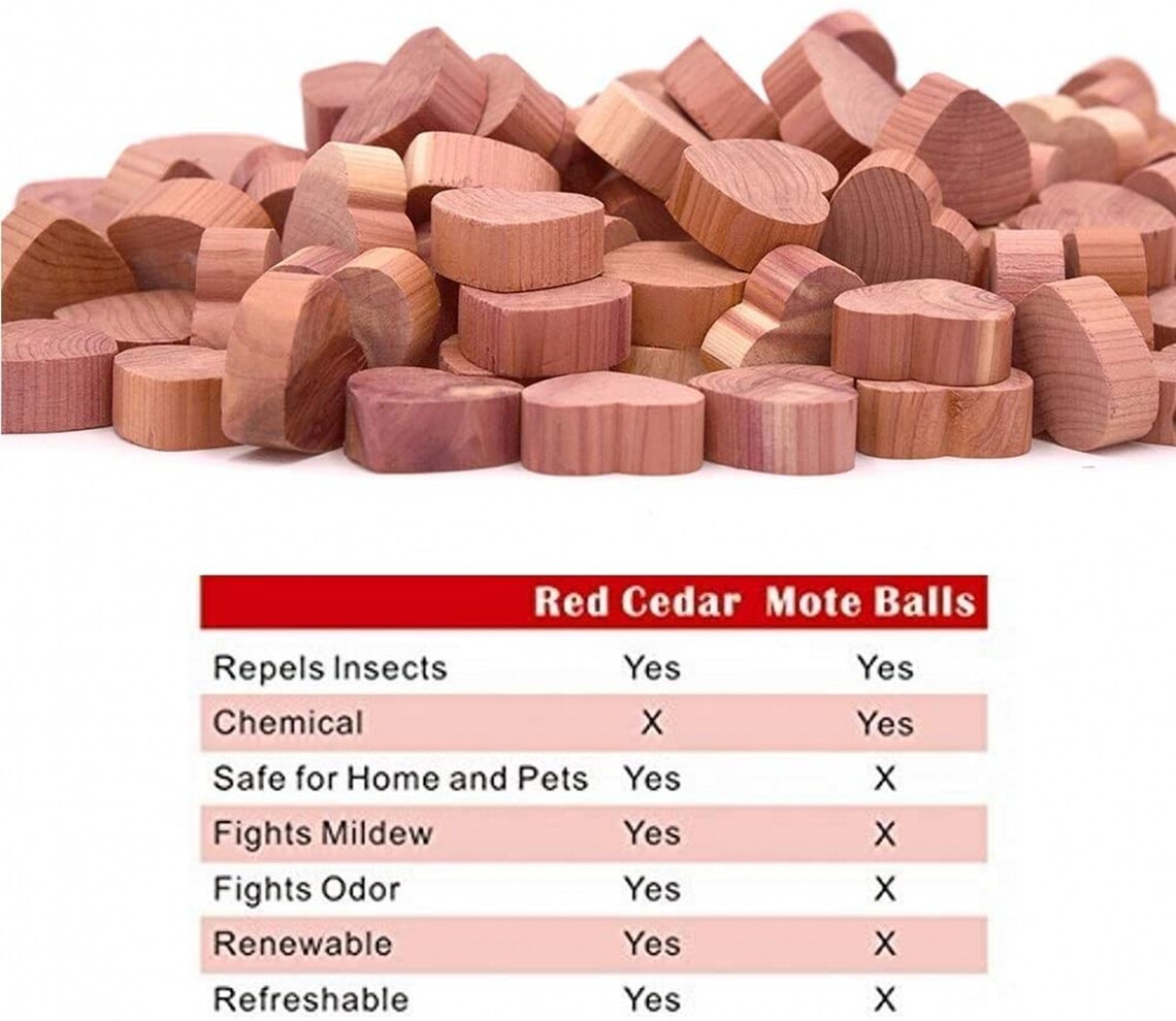 Small Aromatic Eastern Red Cedar Hearts Wood Blocks Natural Closets ...