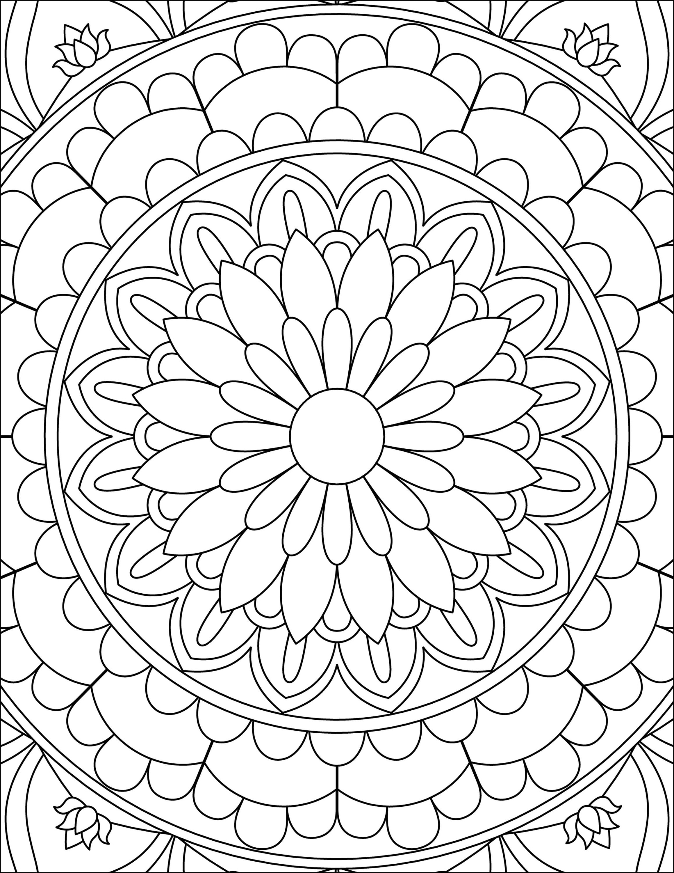 Mandala Coloring Book Style 3 20 Pages - Etsy
