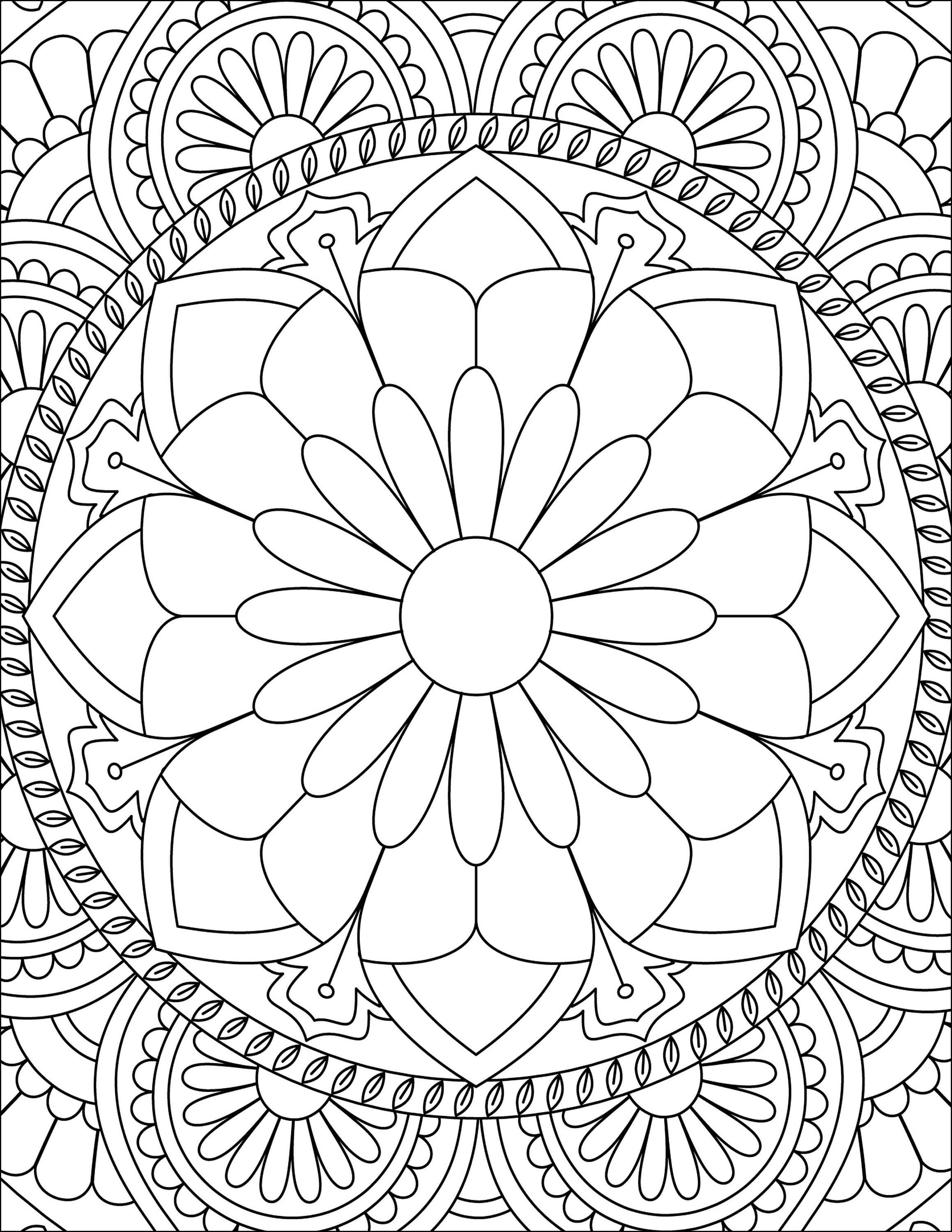 Mandala Coloring Book Style 2 20 pages | Etsy