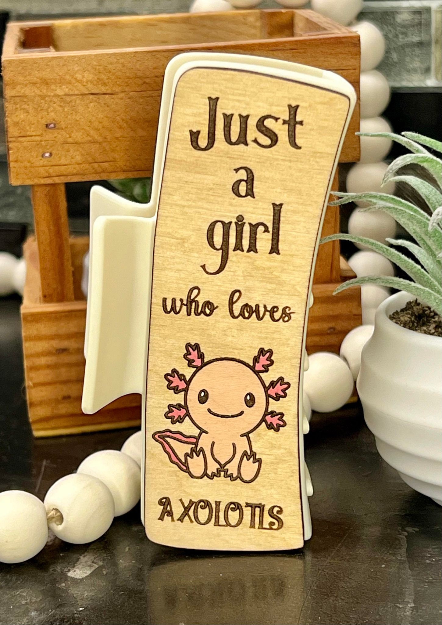 Axolotl Hair Clip SVG File / Digital Download / Laser Ready Cut File ...