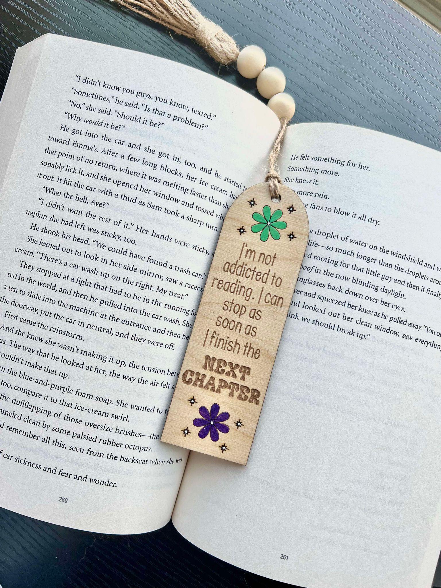 Handmade Wood Bookmark With Bead and Tassel - Etsy