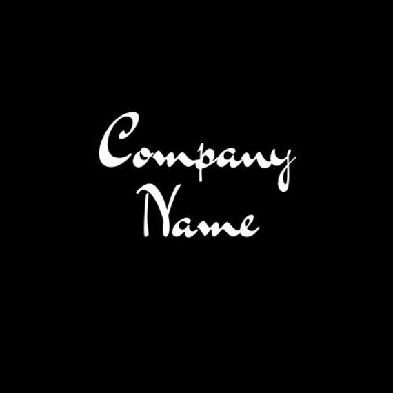 Logo Design Black and White Logo Custom Logo Design | Etsy