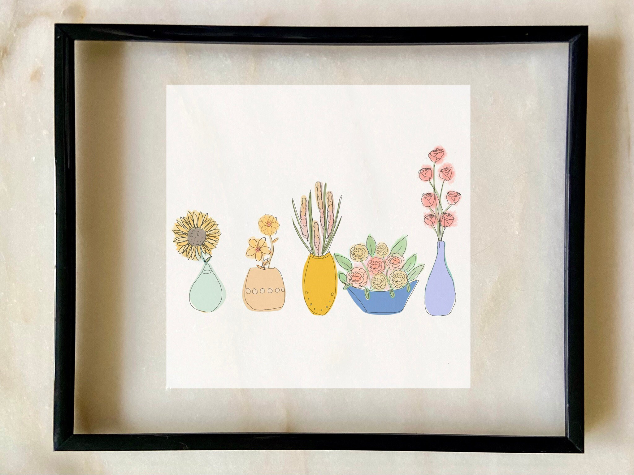 Sandy Beach Flowers, Printable Wall Art, Digital Download - Etsy