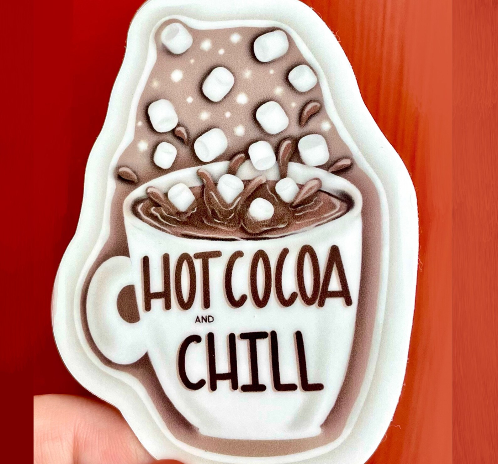 Hot Cocoa and Chill 2.21 X 3 Vinyl Stickers, Waterbottle Sticker ...