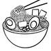Noodle Coloring Pages Set of 6 Printable Coloring Sheets Hand-drawn ...