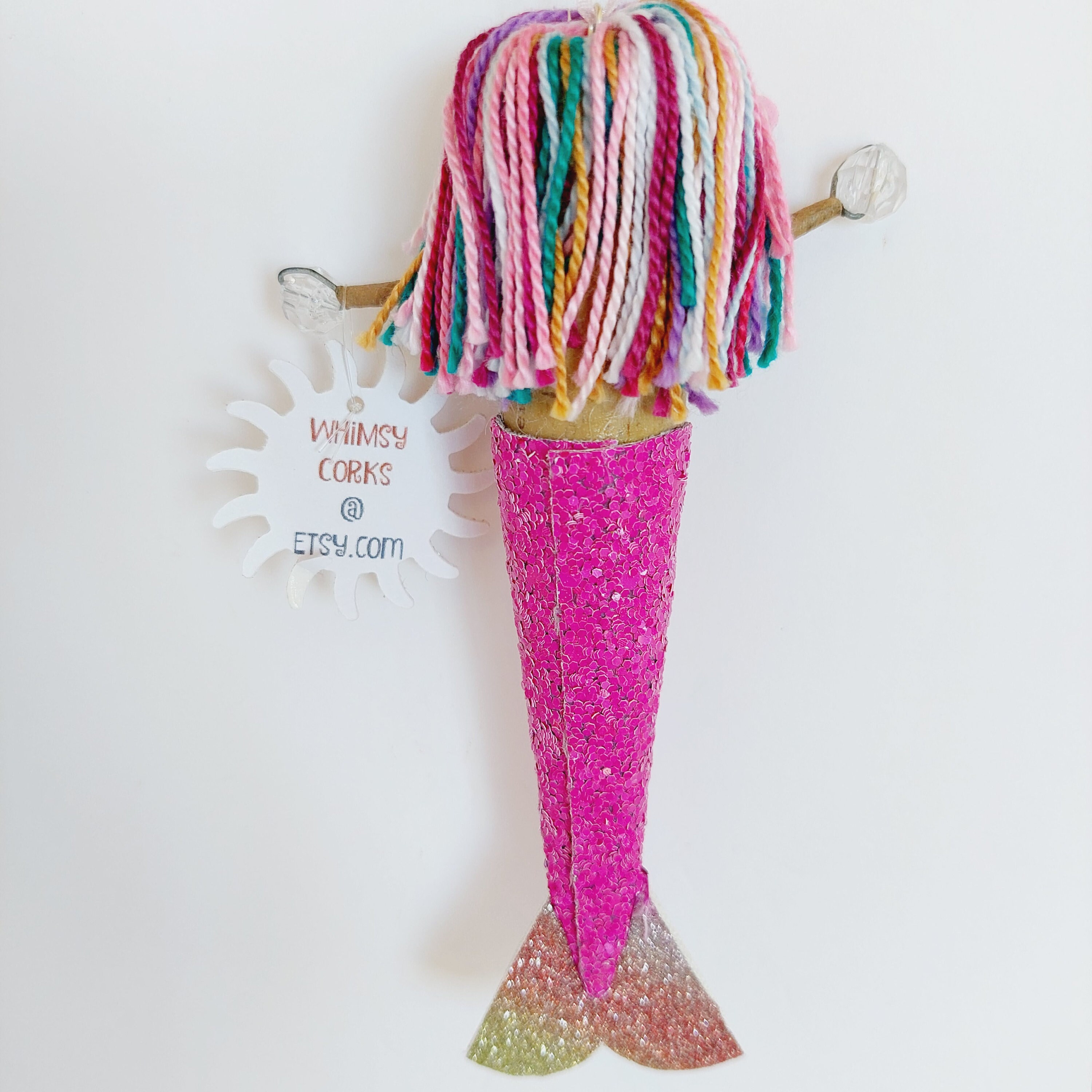 Mermaid Wine Cork, Beachy Gifts, Mermaid Decor, Coastal Decor, Beachy ...