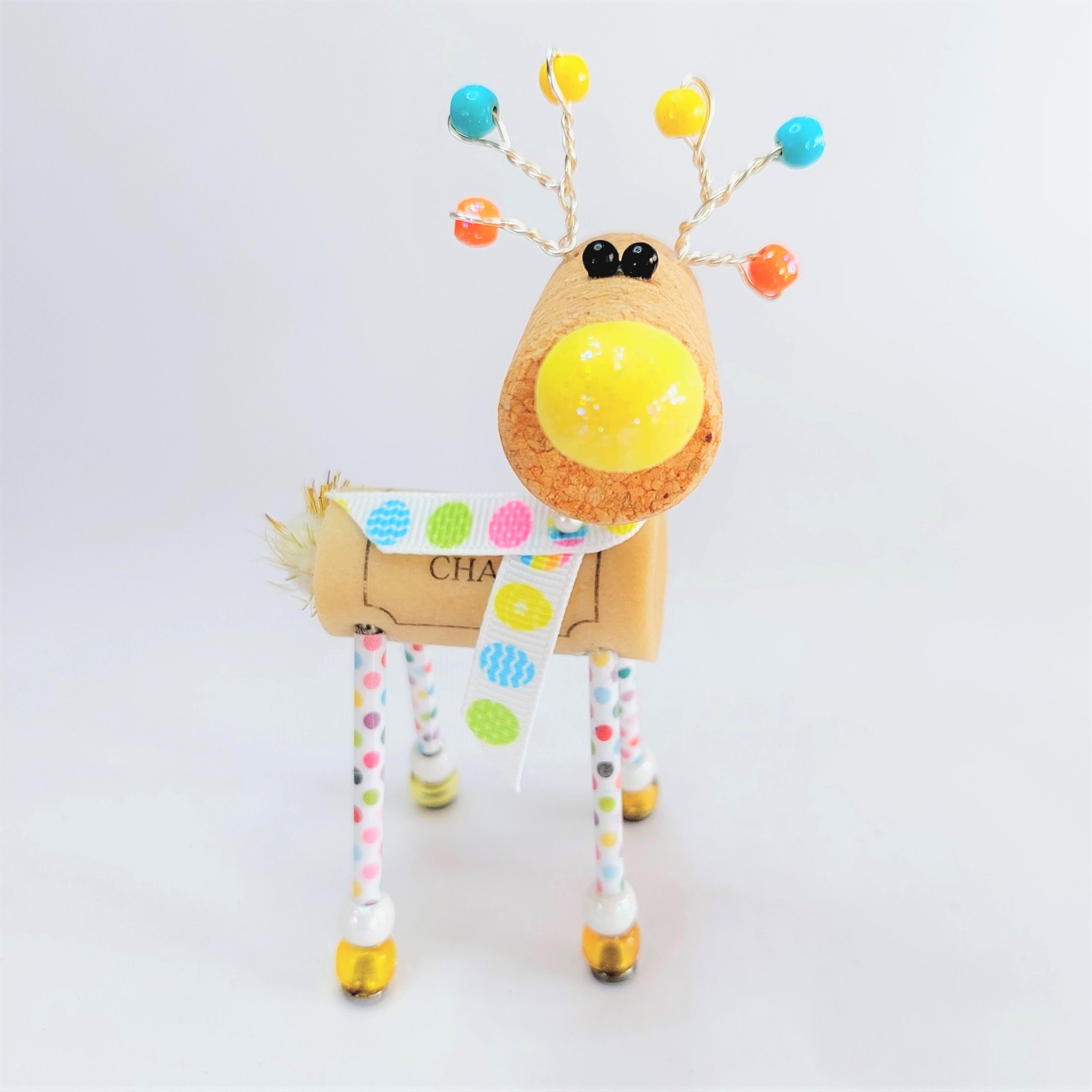 Wine Cork Easter Deer, Spring Deer, Easter Decor, Spring Decor, Easter ...