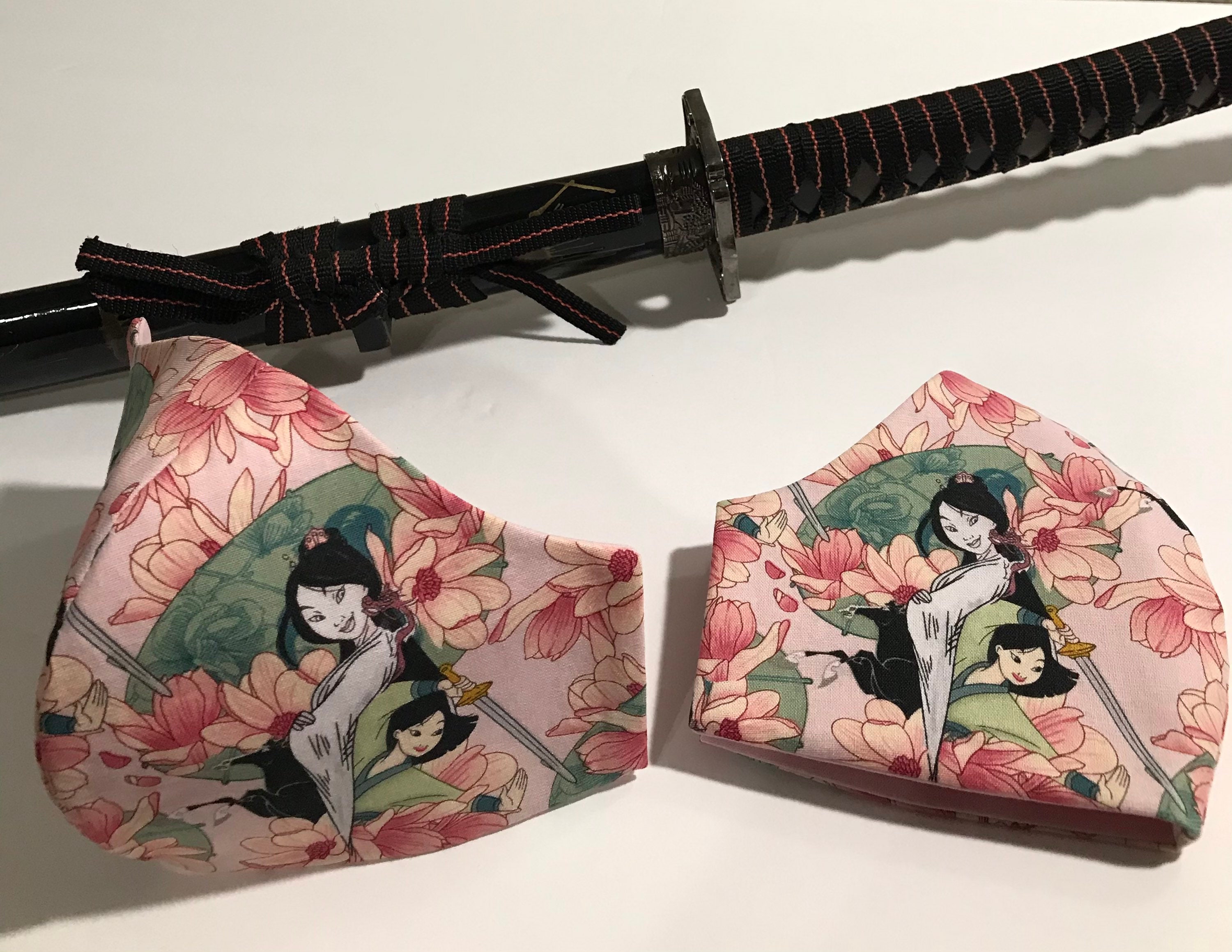 Mulan Disney 3 Layer Reversible Mask With 100% Cotton | Etsy