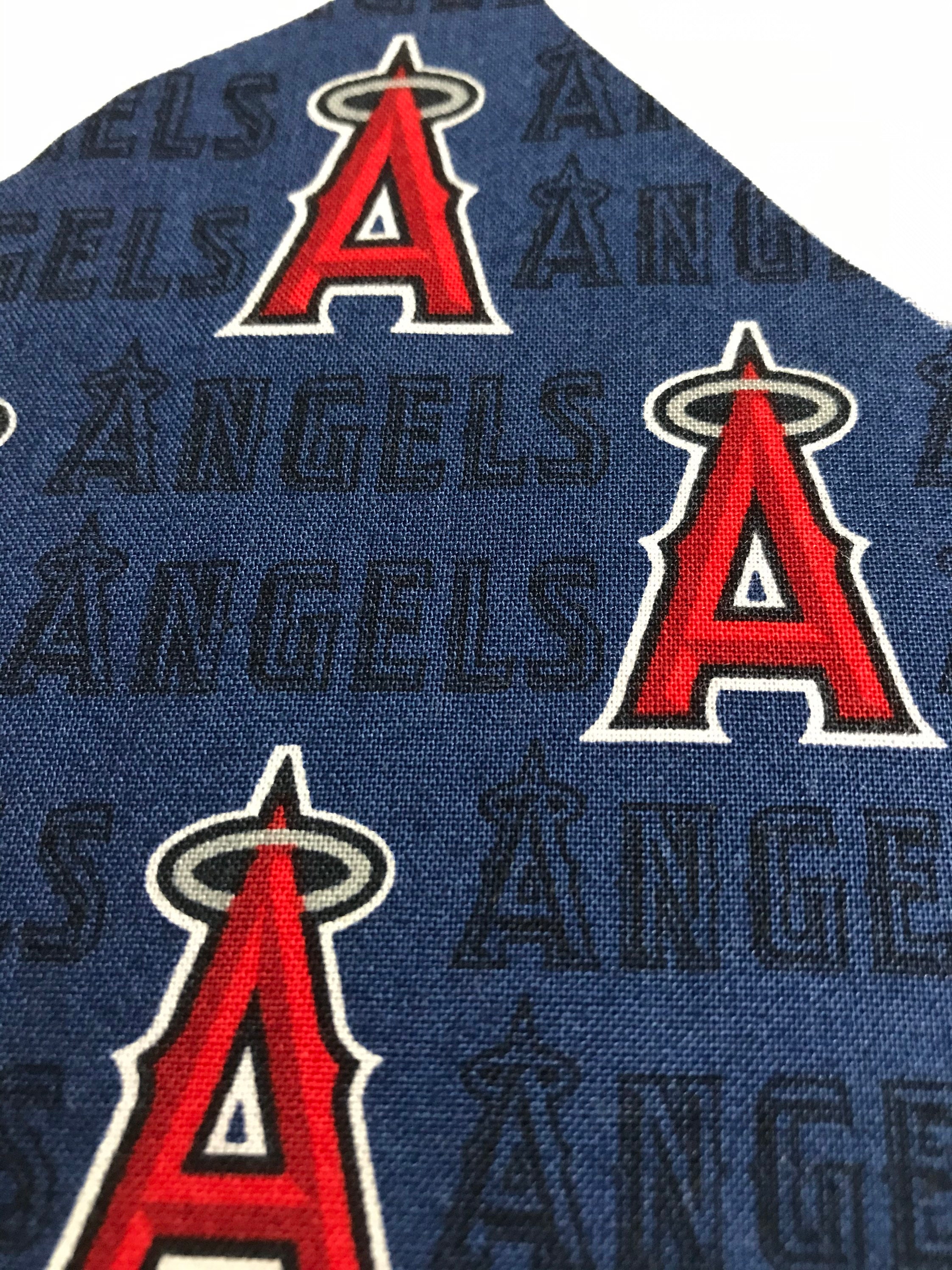 Los Angeles Angels MLB 3 Capa Máscara Reversible 100% algodón y bucles ...