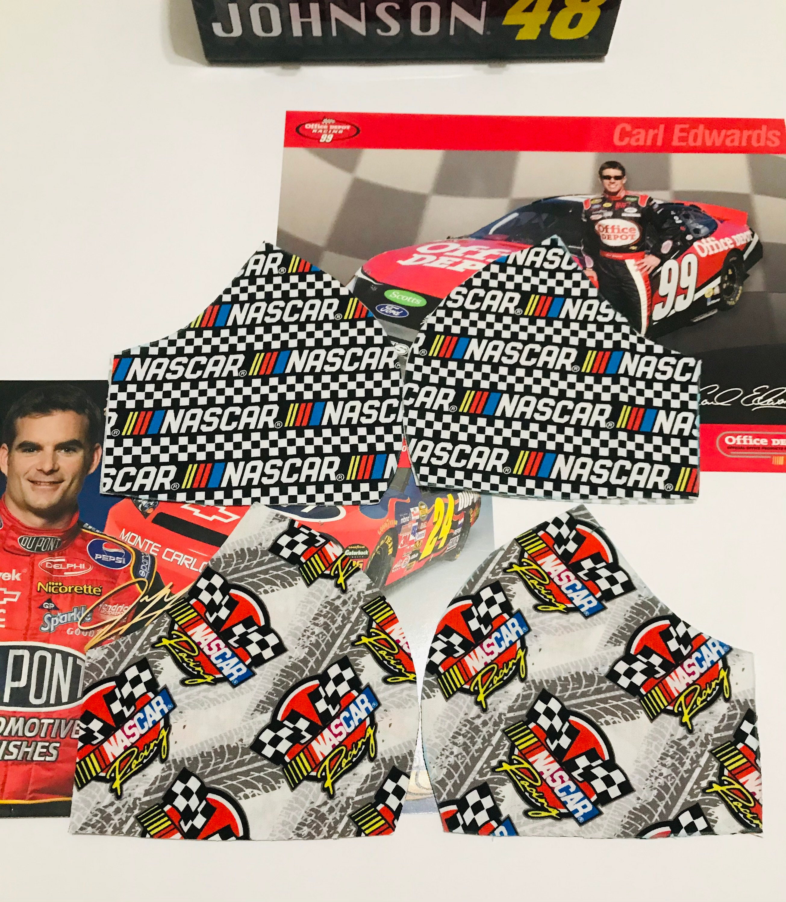 Nascar Speedway Racing 3 Layer Reversible Mask With 100% - Etsy