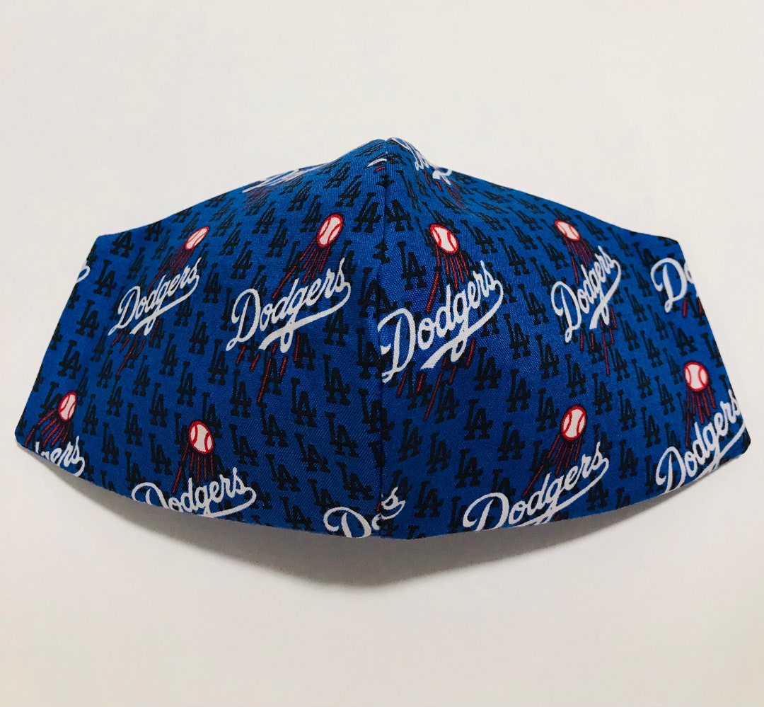 LA Dodgers MLB 3 Layer Reversible Mask 100% Cotton and Adjustable ...