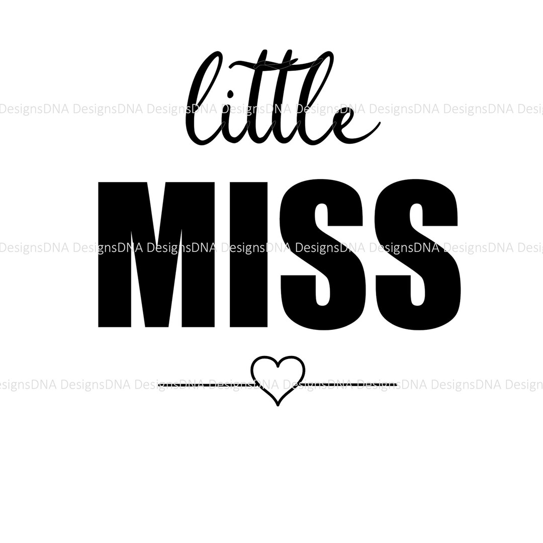 Little Miss Png, Svg Digital File Download - Etsy